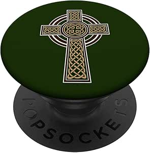Amazon.com: Celtic Christian Cross Irish Ireland PopSockets PopGrip ...