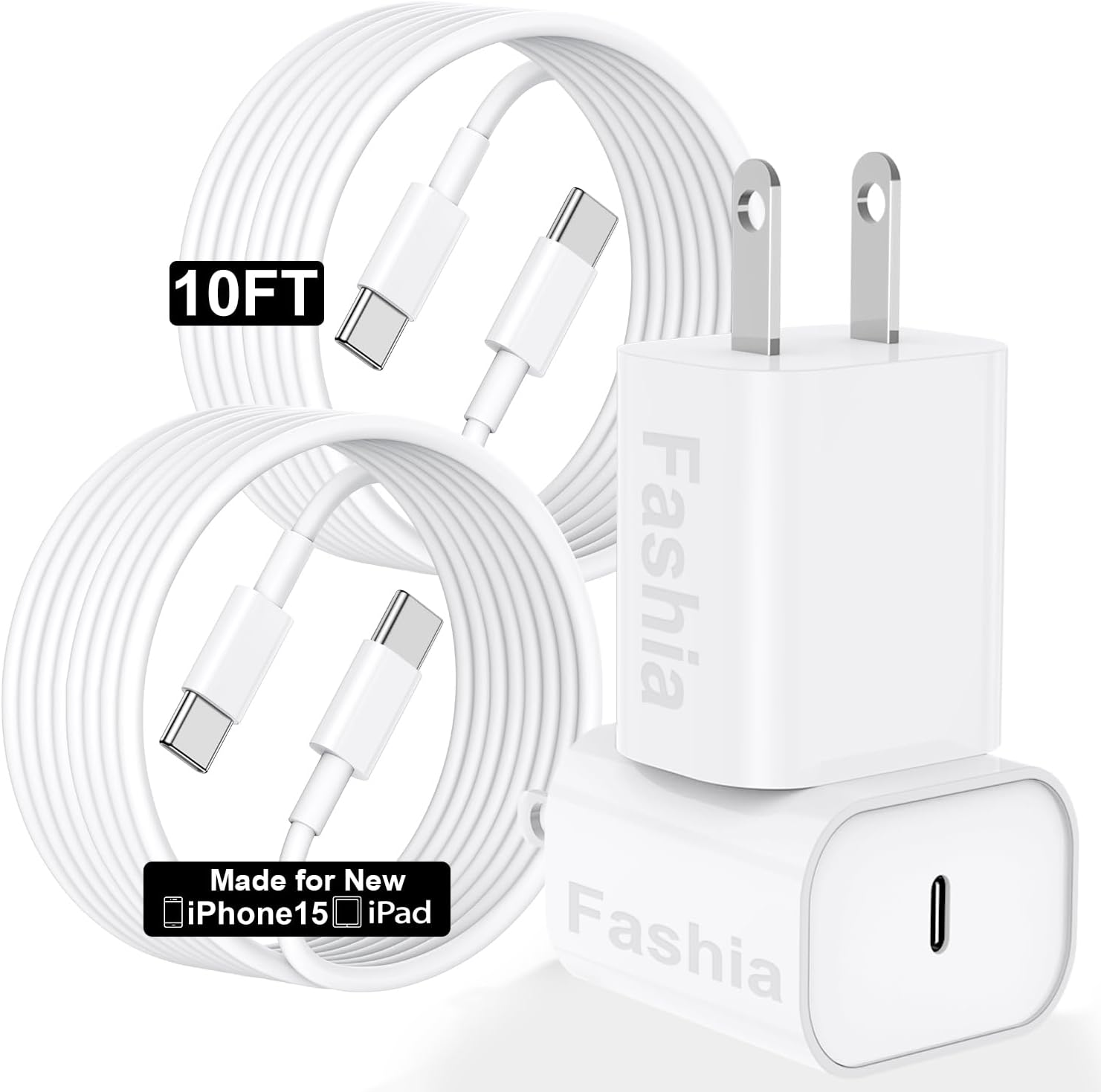 Amazon.com: iPhone 15 Charger 10ft, iPhone 15 Charger Fast Charging ...
