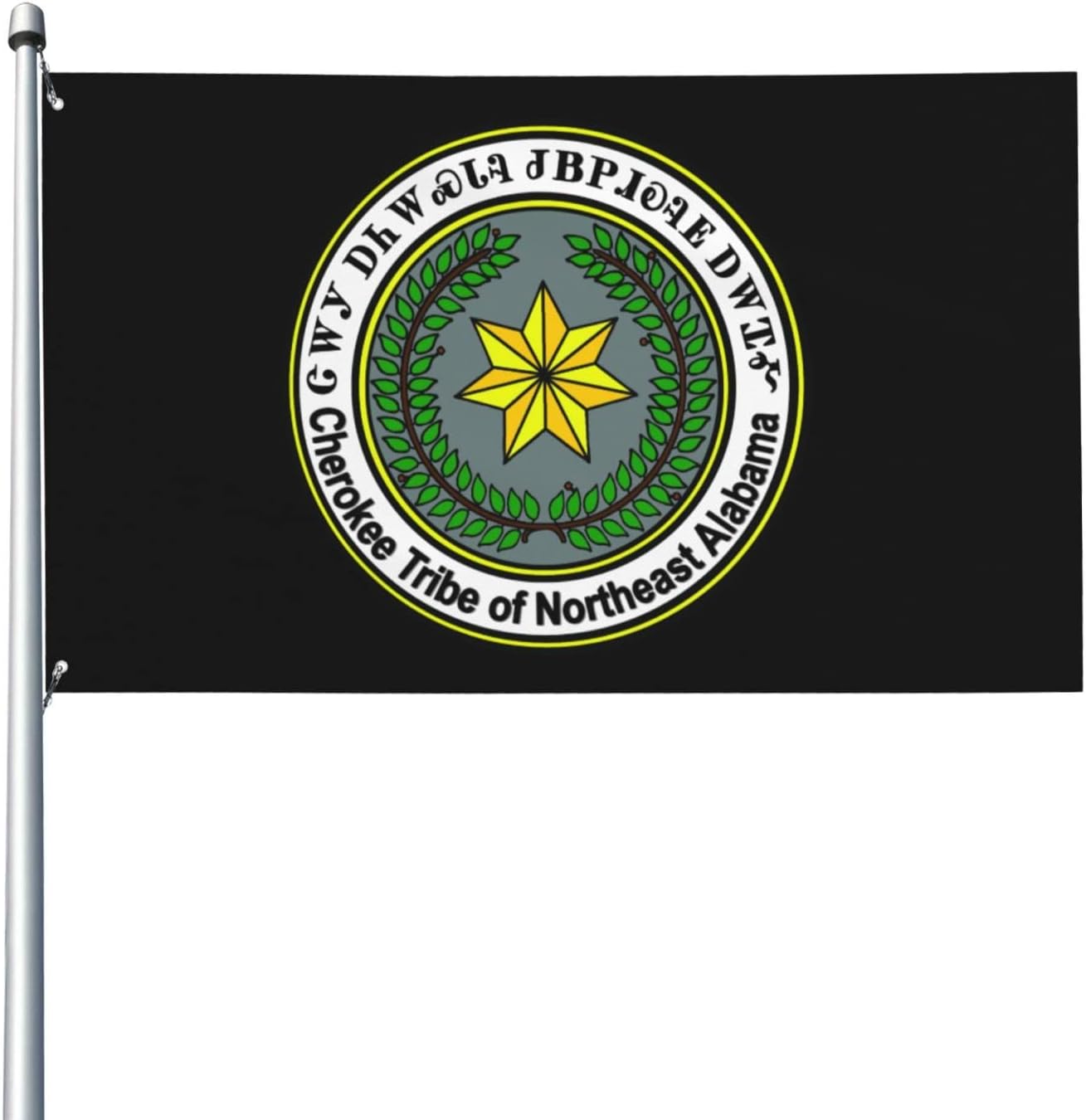 Amazon.com : Cherokee Tribe Of Northeast Alabama Logo Garden Flag 3x5 ...