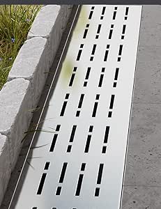 Trench Drain System for Yard Driveway Patio Underground, 1 2 3 4 6 Inch ...