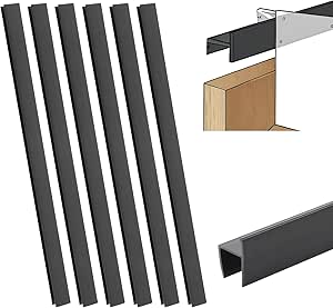 Amazon.com : 6 Pcs PVC Hanging File Folders, Black File Rails for ...