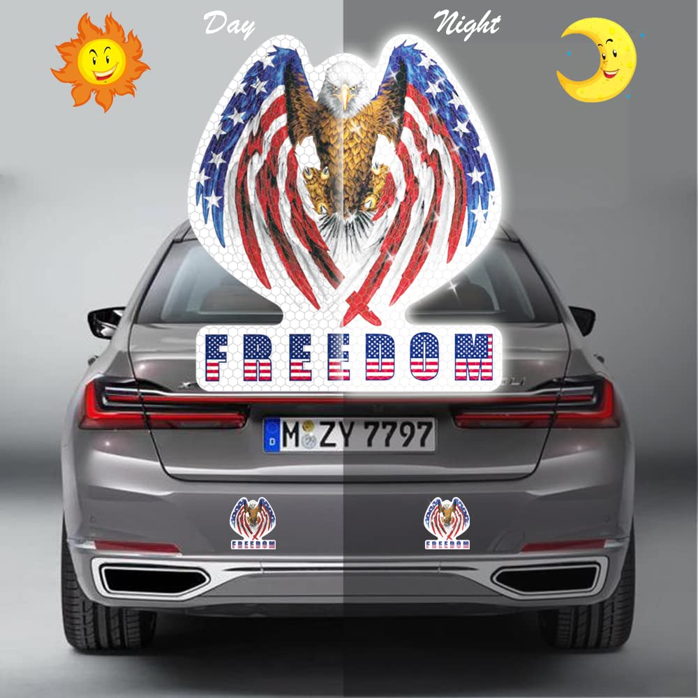 Bald Eagle With American Flag Fire Truck Lettering