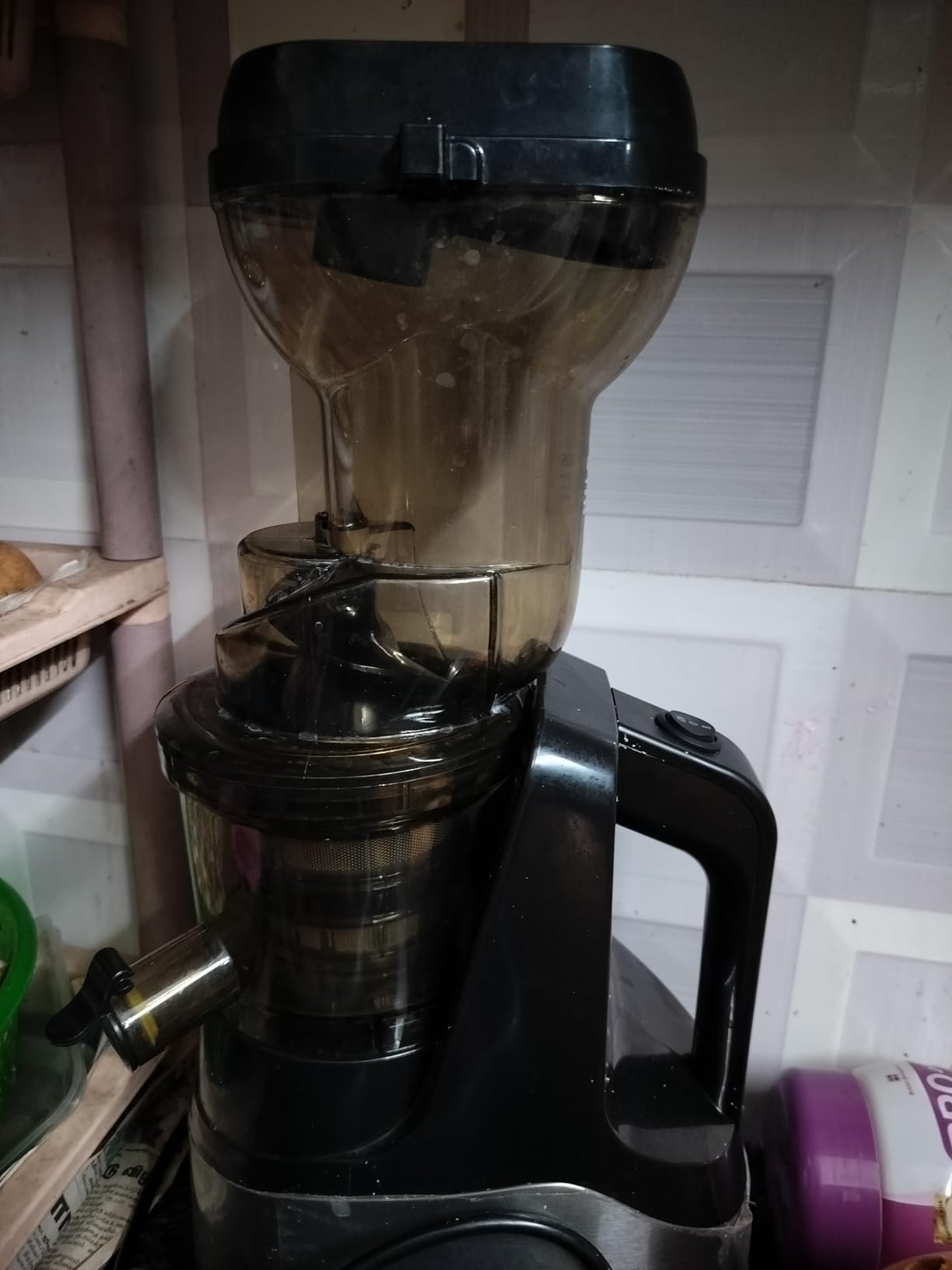 Cookwell Cold Press Slow Juicer and Ice Cream Maker, Stainless Steel ...
