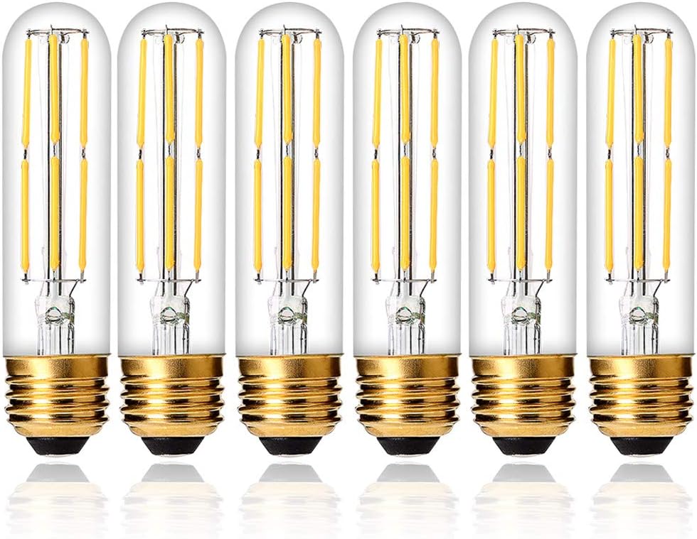 Dimmable T10 Edison Led Tube Bulb 5000k Daylight White, 2W Vintage ...