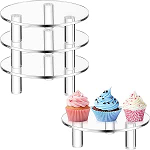 Amazon.com: Memorywuu 3 Pcs 6 Inch Round Acrylic Risers Display Stands ...