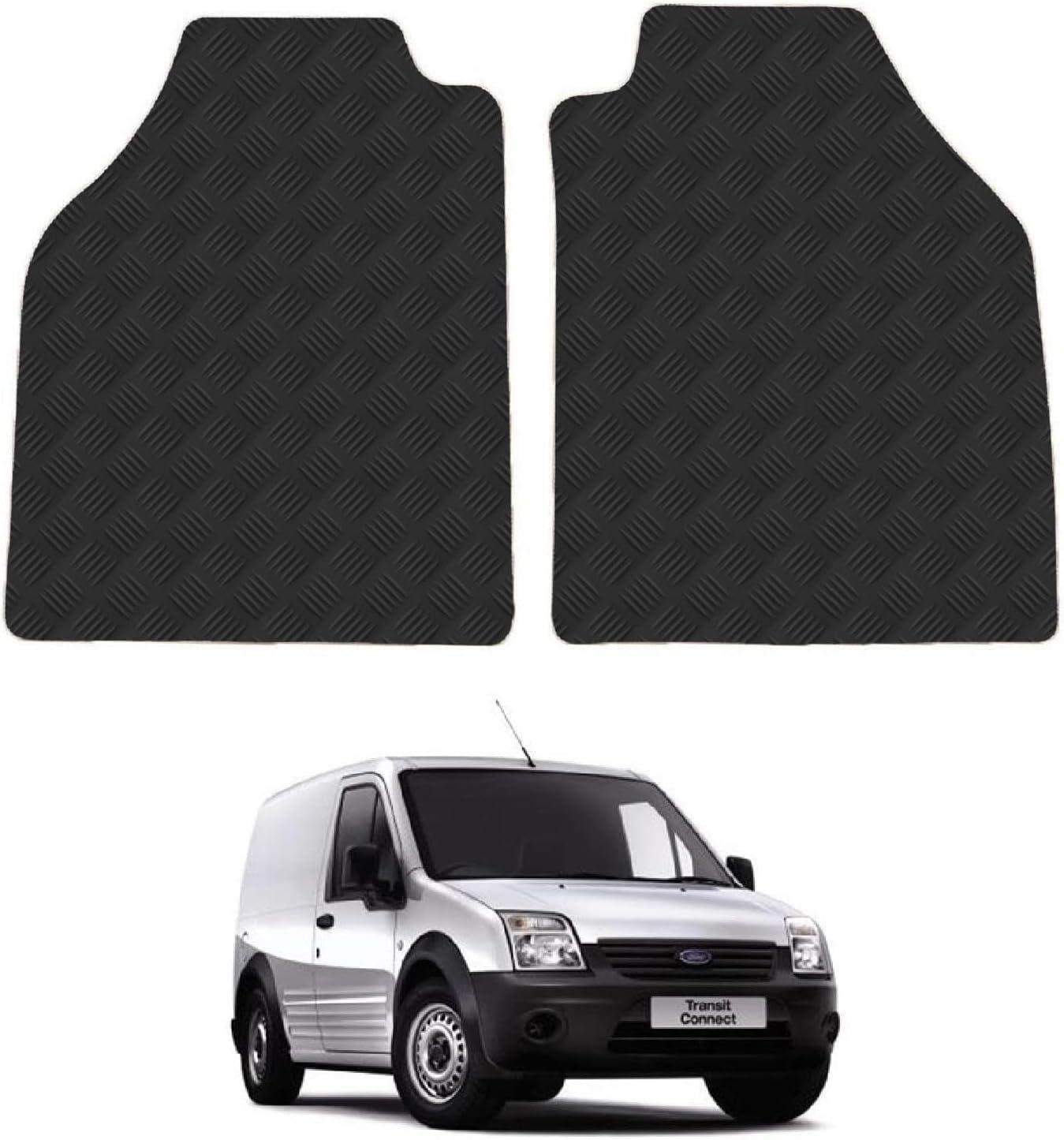 Ford Genuine Transit Connect Rear Rubber Floor Mats Set of 2 2014-2023 ...