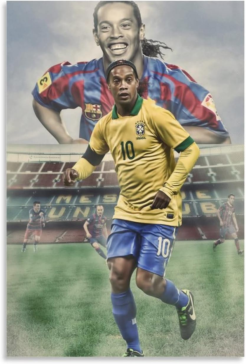 Amazon.com: Ronaldinho Soccer Famous Poster Sportman Posters Art Print ...