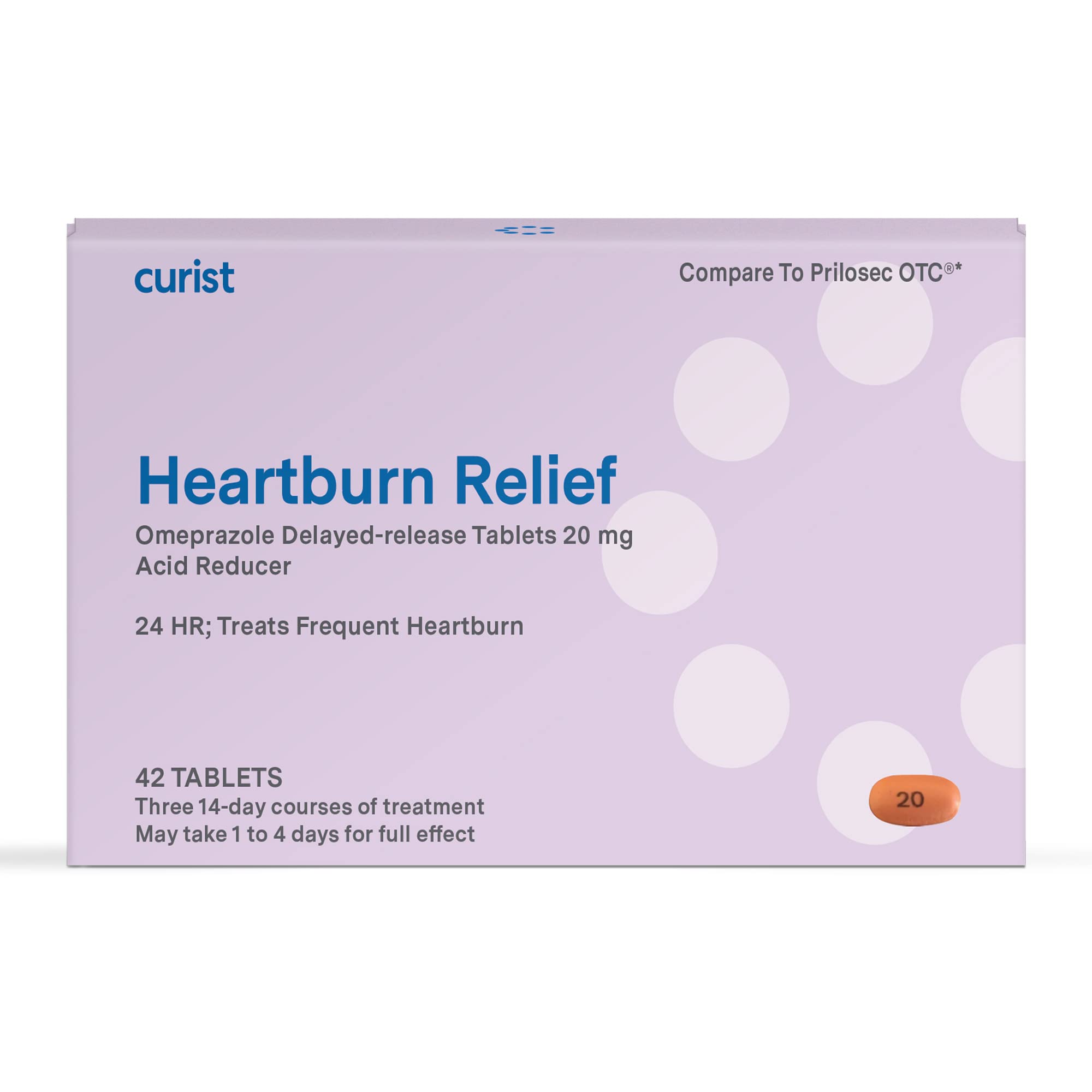 Buy Curist Omeprazole 20mg Tablets - 42 Count Delayed-Release Tablets ...