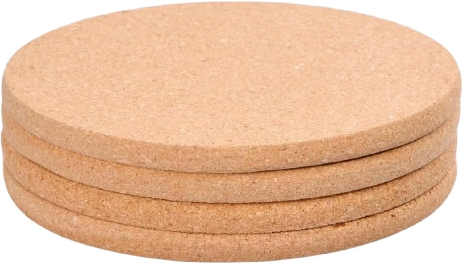Rayakt 4PCS Cork Trivet Set, 19x19x1CM Cork Mats, Extra Thick Round ...