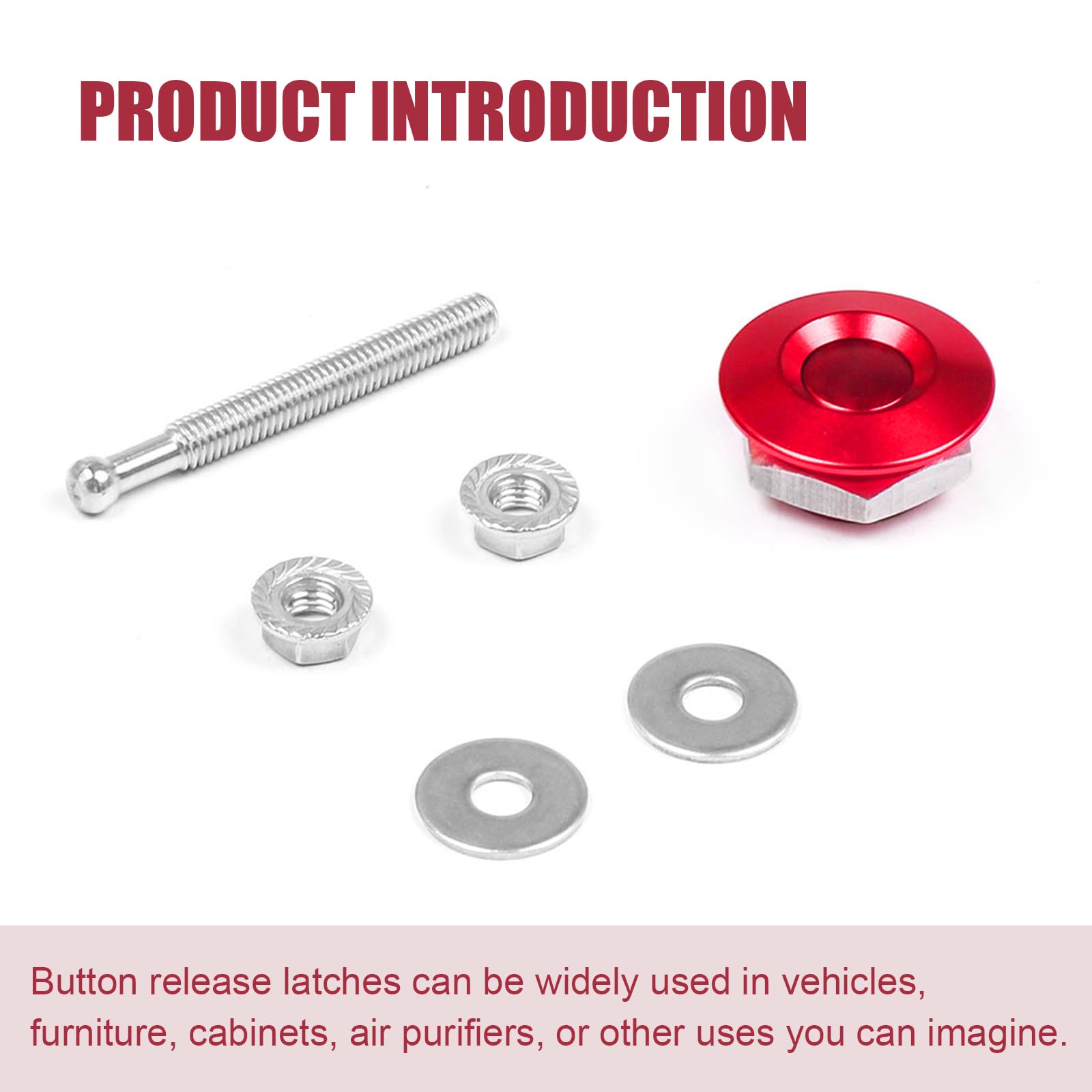Snapklik.com : ZKFAR Pack-4 Car Hood Pins, Bumper Lock Clip, 1.18" Push ...