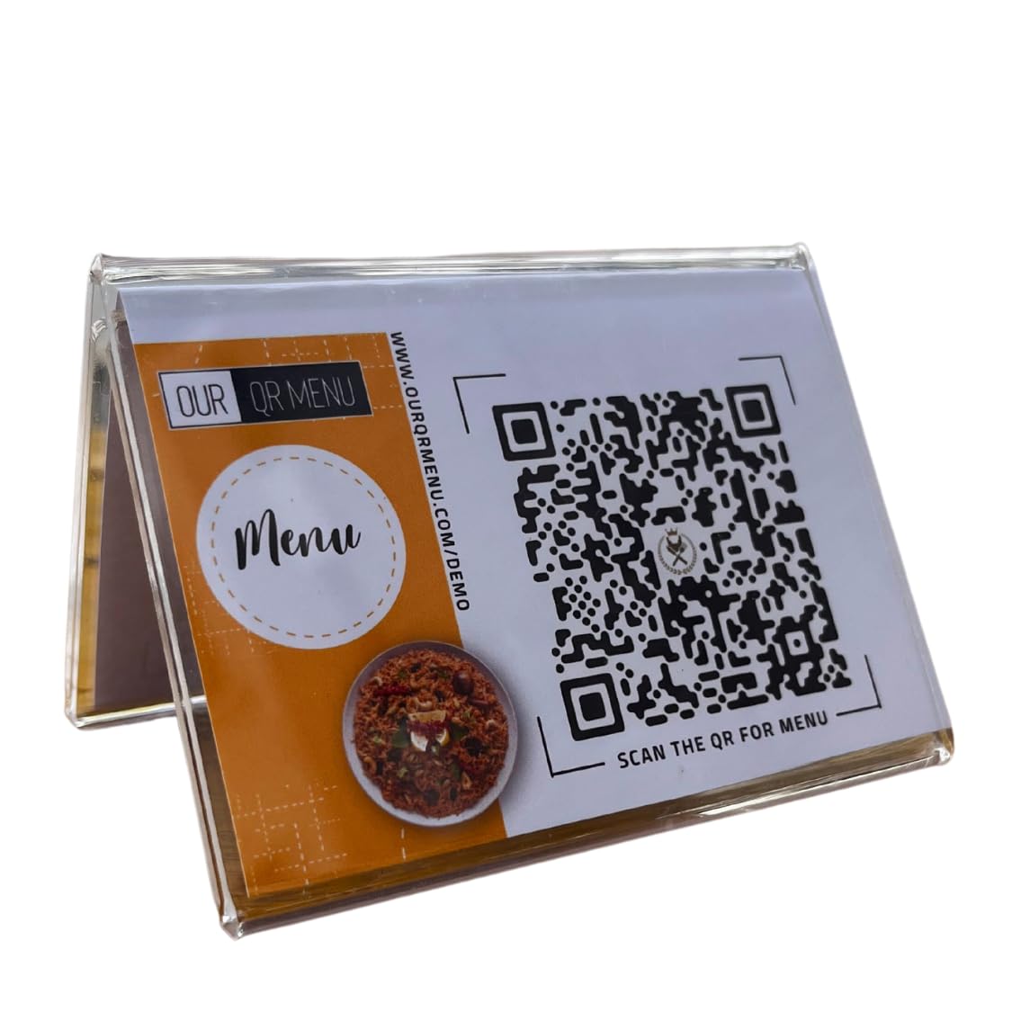 OUR QR MENU - Stand | Menu stand | Restaurant menu | QR code based ...