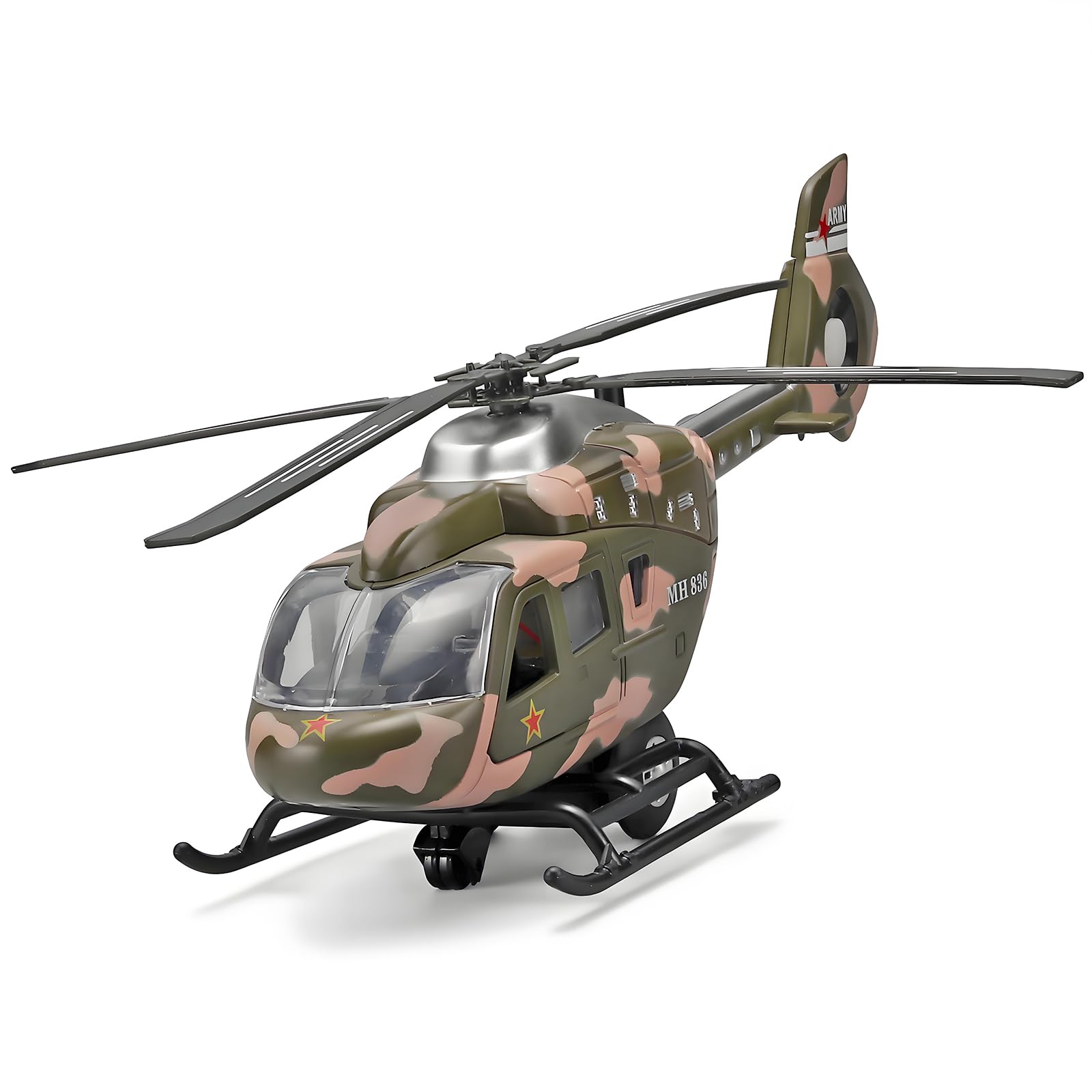 Amazon.com: NOVAFUSION Kids Helicopter Toy Diecast Military Helicopter ...