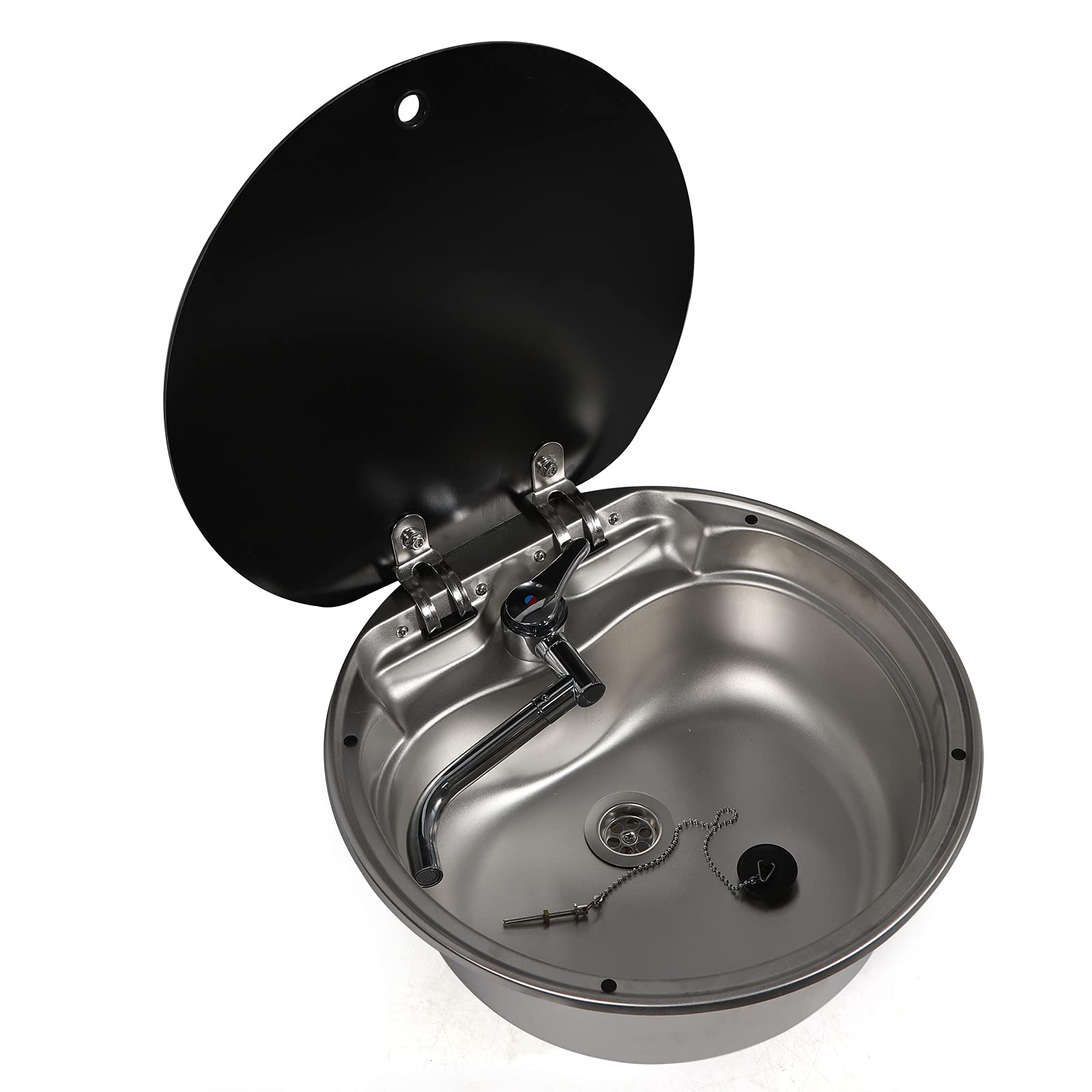 Buy TBVECHI RV Caravan Basin Sink, Stainless Steel Single Camper ...