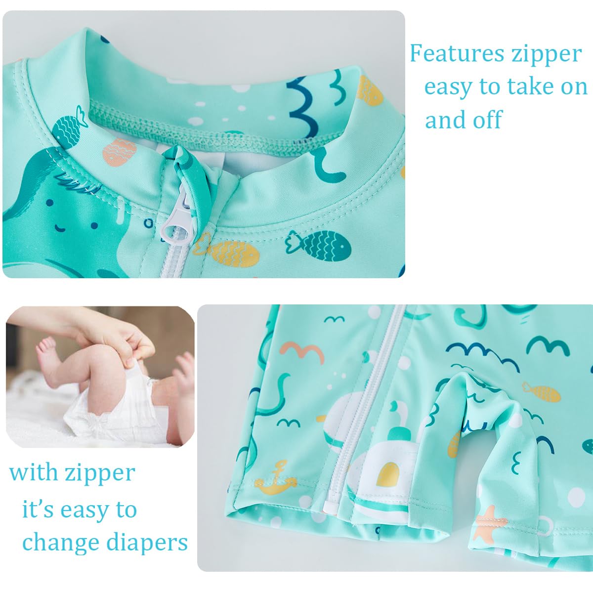 Snapklik.com : UMELOK Baby Boy Bathing Suit Rash Guard Infant Rashguard ...