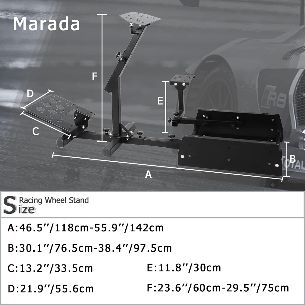 Buy Marada Racing Simulator Cockpit Frame Fit for Logitech G25 G27 G29 ...