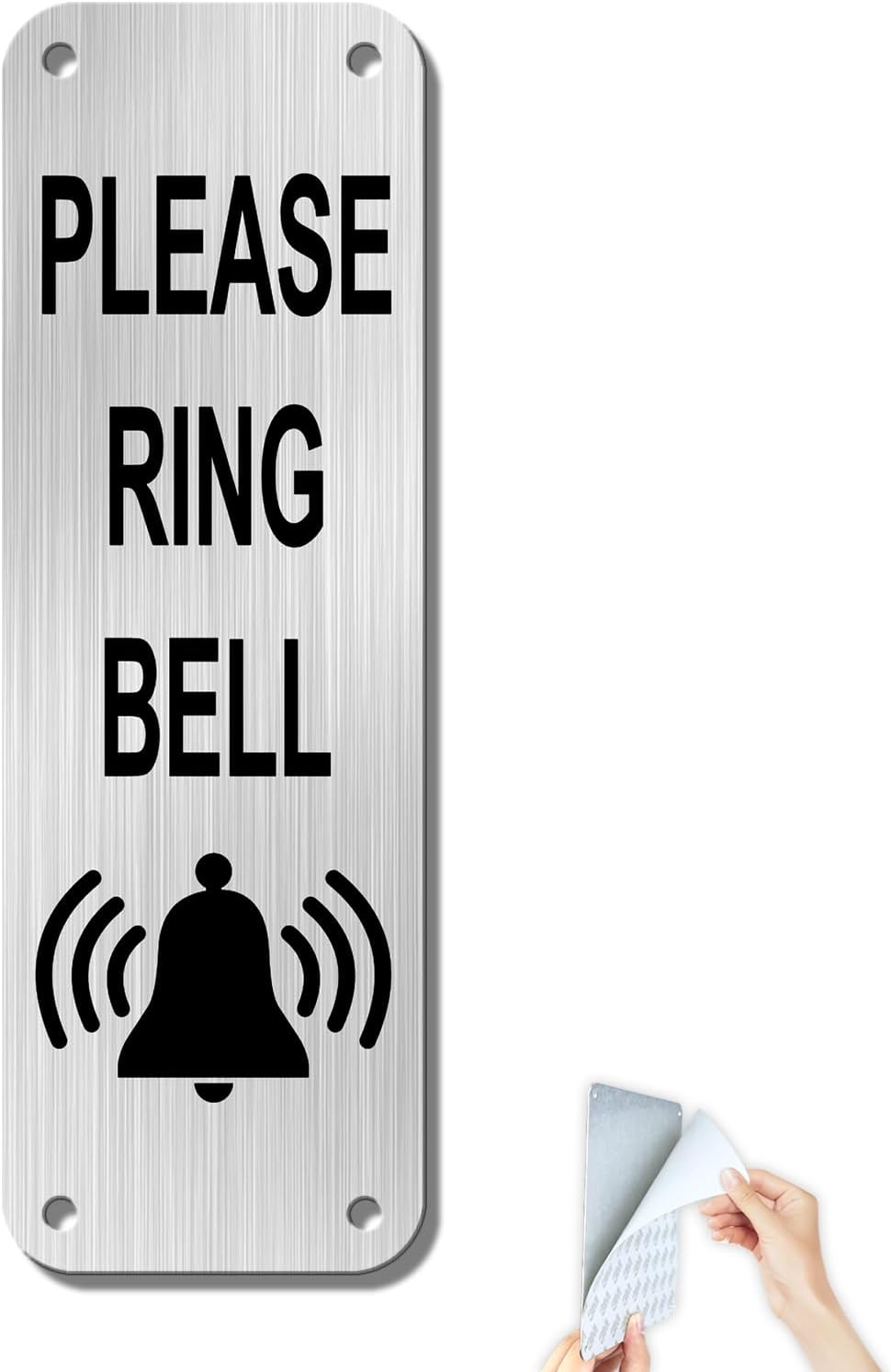 SINMAO House Numbers Plaques Anthracite Grey-Attention Please Doorbell ...