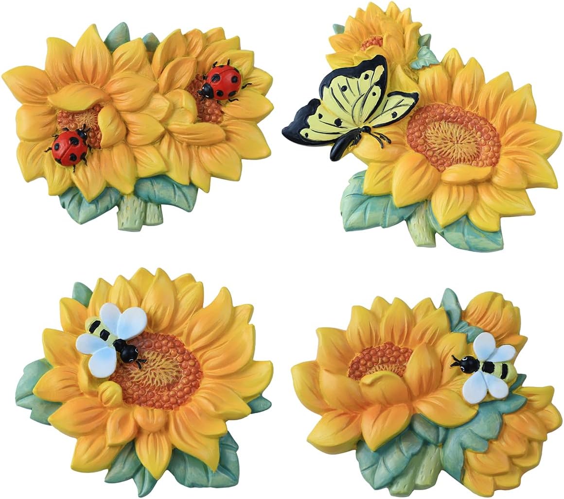 Amazon.com: 24 Pieces Summer Sunflower Magnet Car Refrigerator Magnets ...