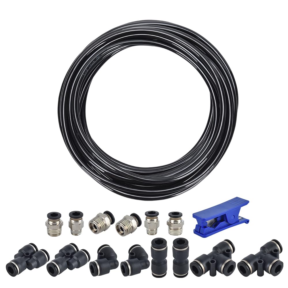 Snapklik.com : Air Line Tubing Kit, CNAODUN 1/4 Inch OD 1/6 ID 39.4ft ...