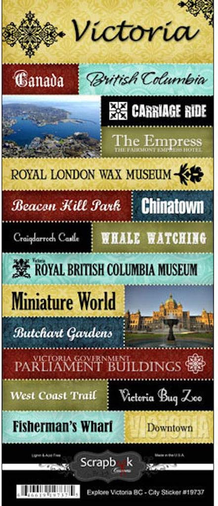 Amazon.com: Scrapbook Customs 19737 Explore Victoria Canada City ...