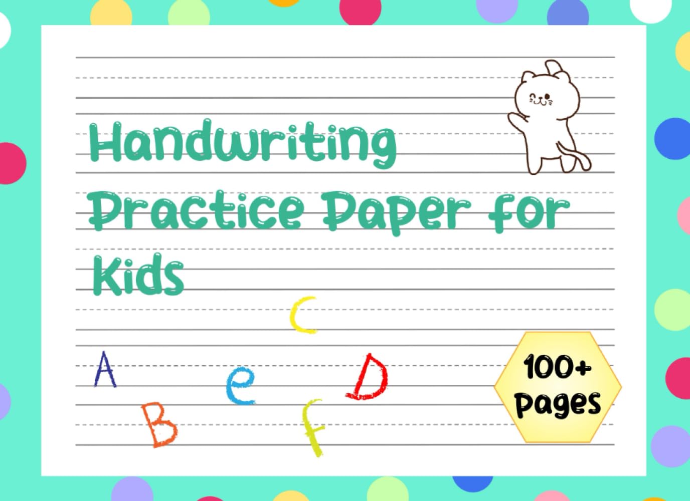 Handwriting practice paper for kids: Primary lined paper for kids ...