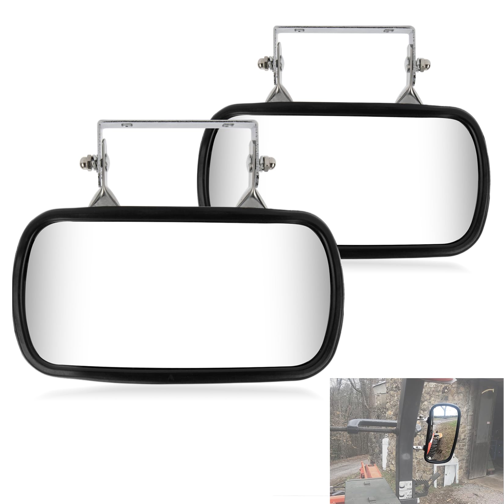 Amazon.com: Tractor Convex Mirror - PSLER Truck Mirrors Stainless Steel ...