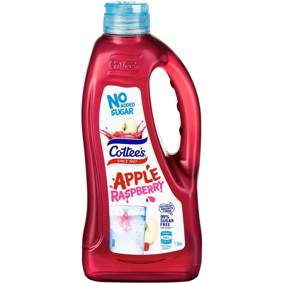 Amazon.com: Cottee's Apple & Raspberry Cordial, No Added Sugar, 1 Litre ...