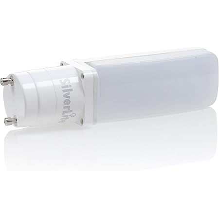 Silverlite 12w LED PL Bulb GU24 Base,26w CFL Equivalent,1100LM,Daylight ...