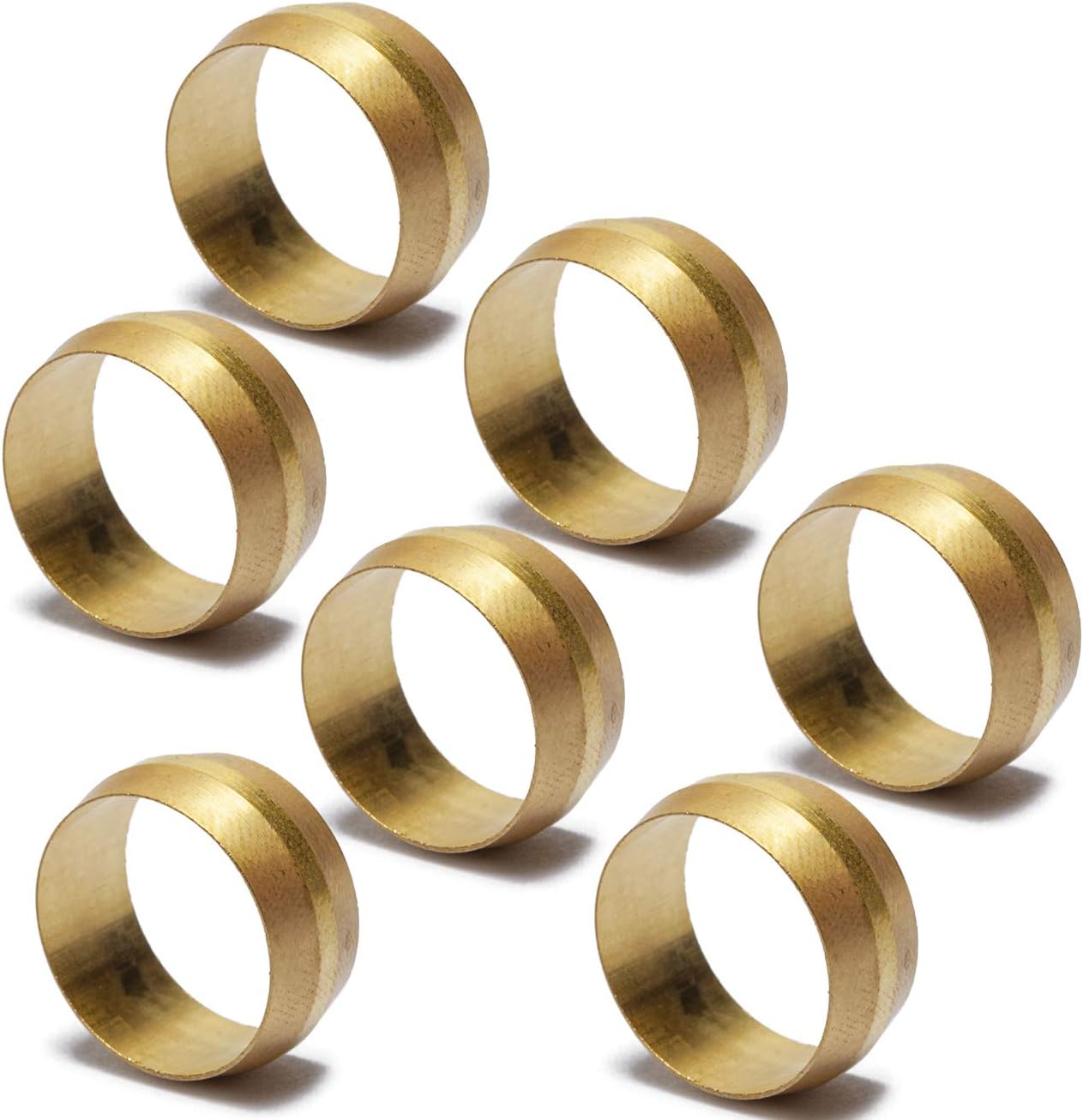 Amazon.com: LTWFITTING 5/16-Inch Brass Compression Sleeves Ferrule with ...