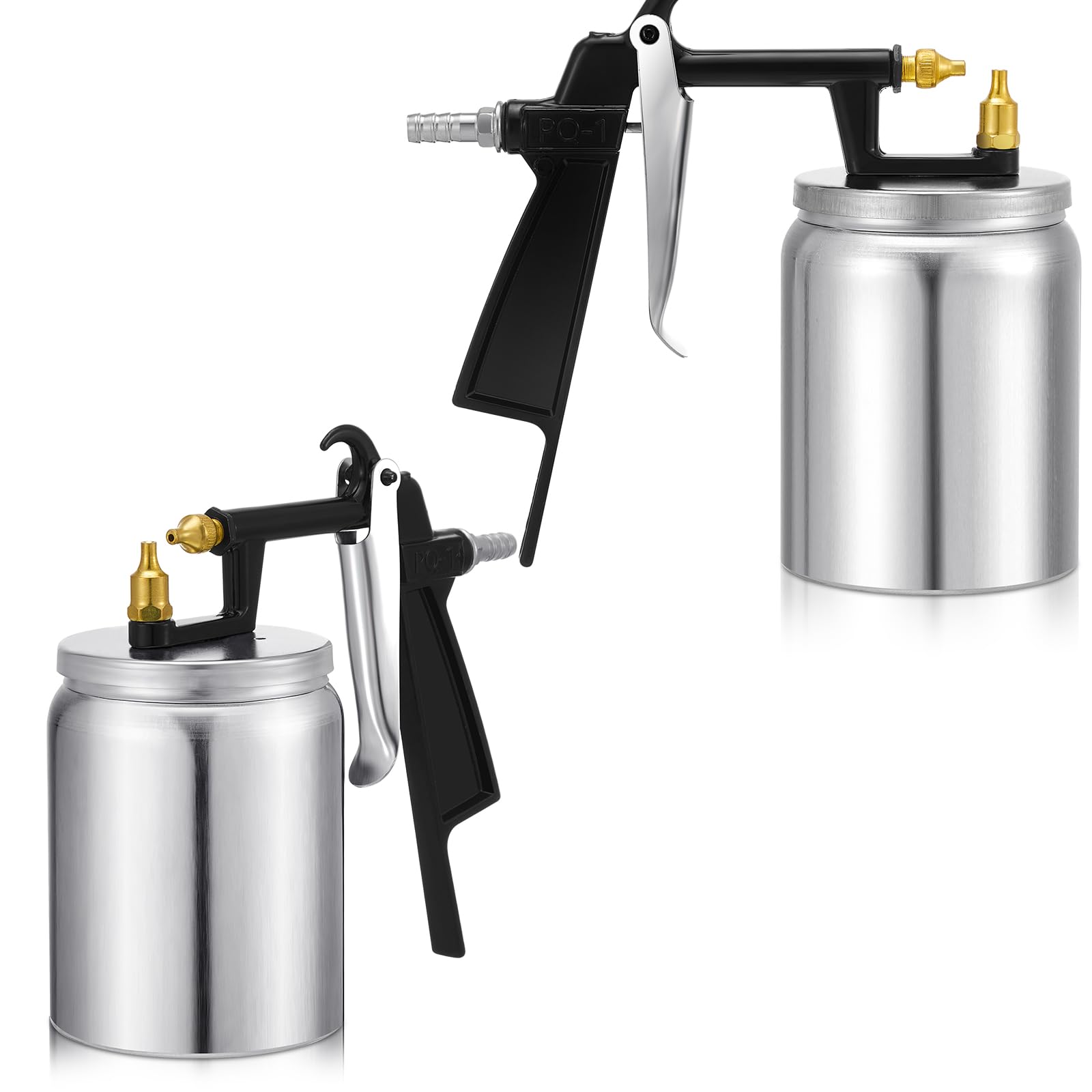 Ziliny 2 Pcs 13.52 oz Siphon Spray Gun for Painting Spray Gun Air Paint ...