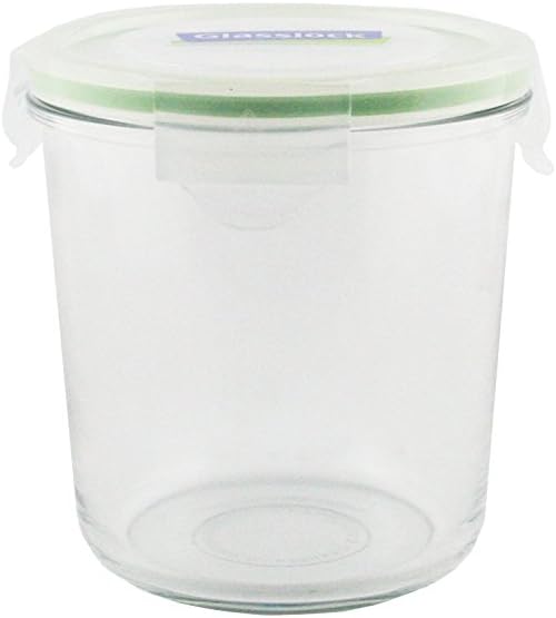 Glasslock RP529 Round Mircrowave Oven Safe Food Glass Containers, 720 ...