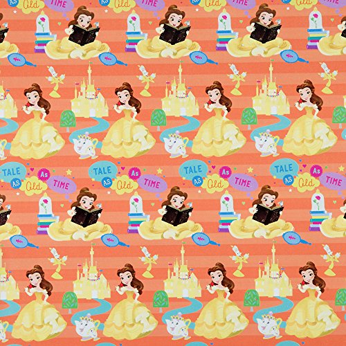 Hallmark Disney Princess Wrapping Paper with Cut Lines (Pack - Want It All