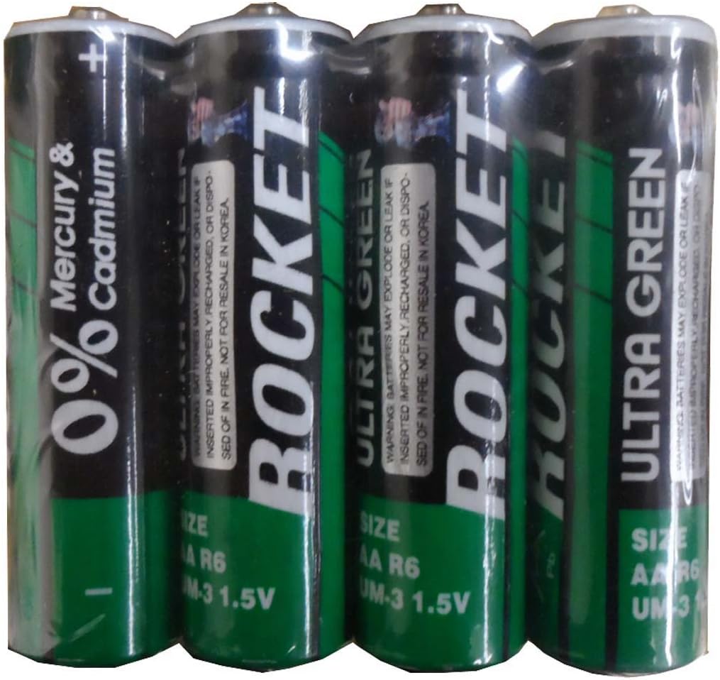 Amazon.com: 4 Piece Package of Heavy Duty Rocket Brand "AA" Batteries ...