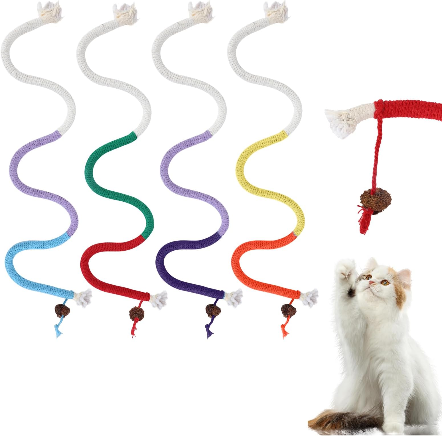 SXFENG 9 Stück Katzenminze Sticks, 6 Matatabi katzenminze Spielzeug, 3 ...