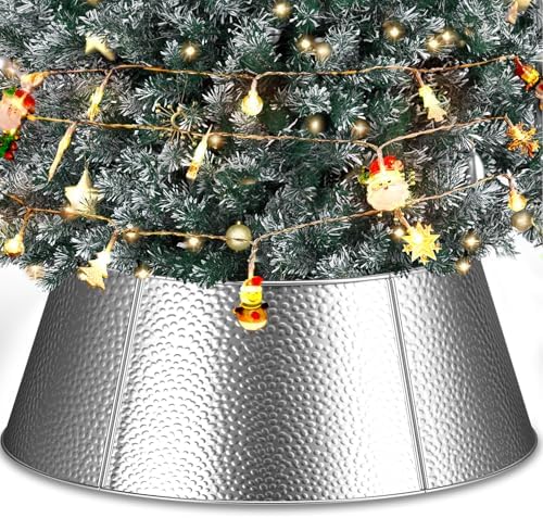 Amazon.com: 28" Christmas Tree Collar, Smart Cord Cut-Out Design, Metal ...