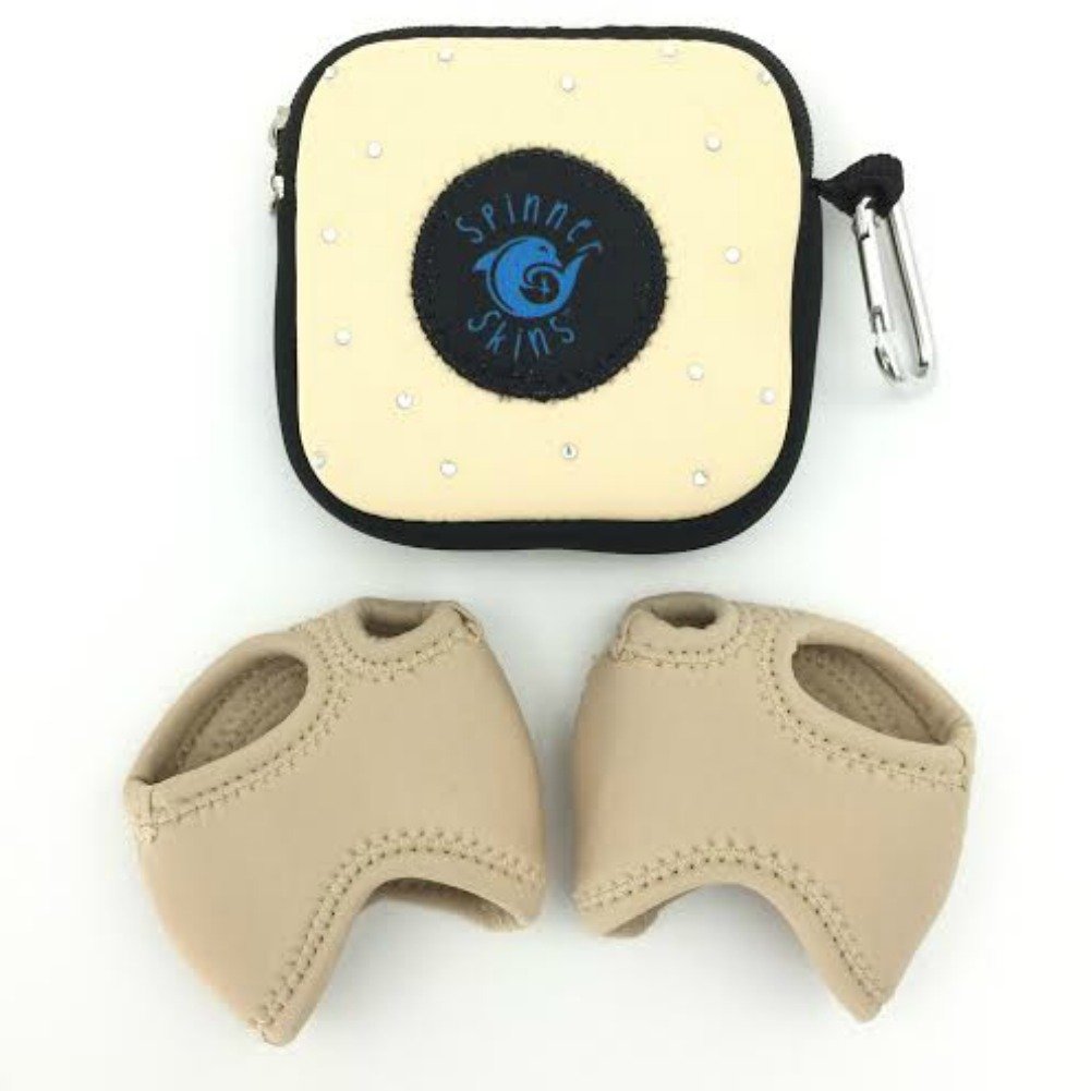 Spinner Skins Neoprene Dance Half Soles and Pouch-Competition Nude-M ...