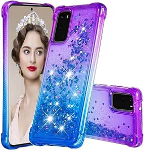 Amazon.com: Case for Galaxy A35 5G,Flowing Bling Liquid Gradient Sparkle Moving Glitter ...