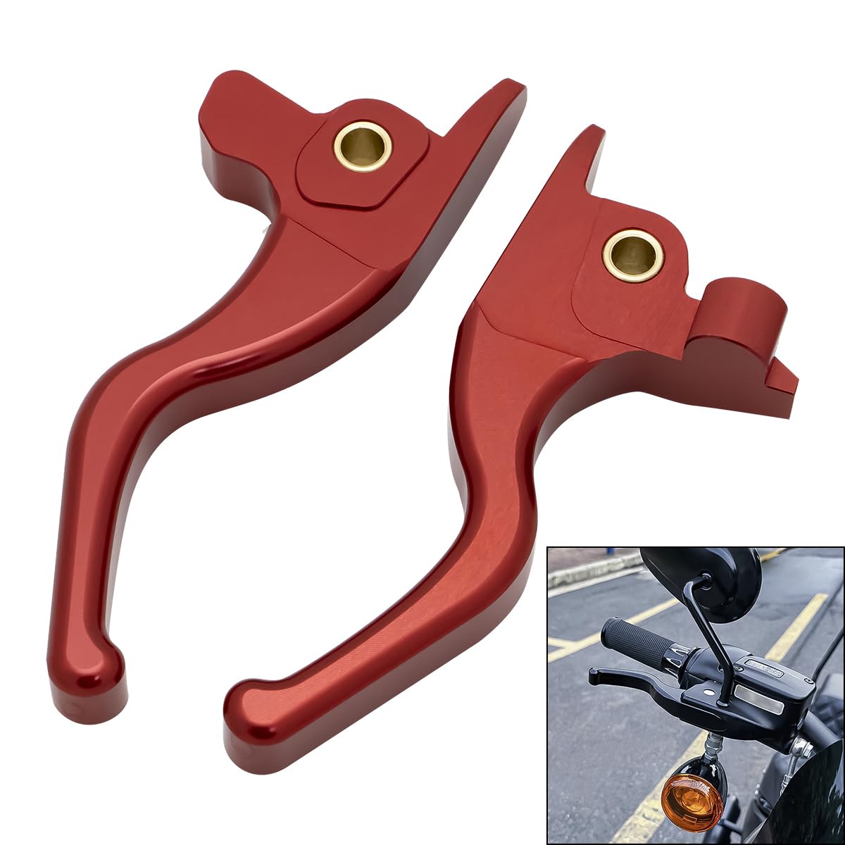 Amazon.com: FENGREN Motorcycle Brake Clutch Lever Hand Levers for ...