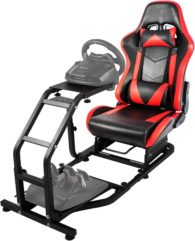 Anman Racing Simulator Cockpit Height Adjustable Racing Frame Driving ...
