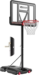 AWII Sports Basketball Hoop Outdoor 10ft Adjustable, Portable ...