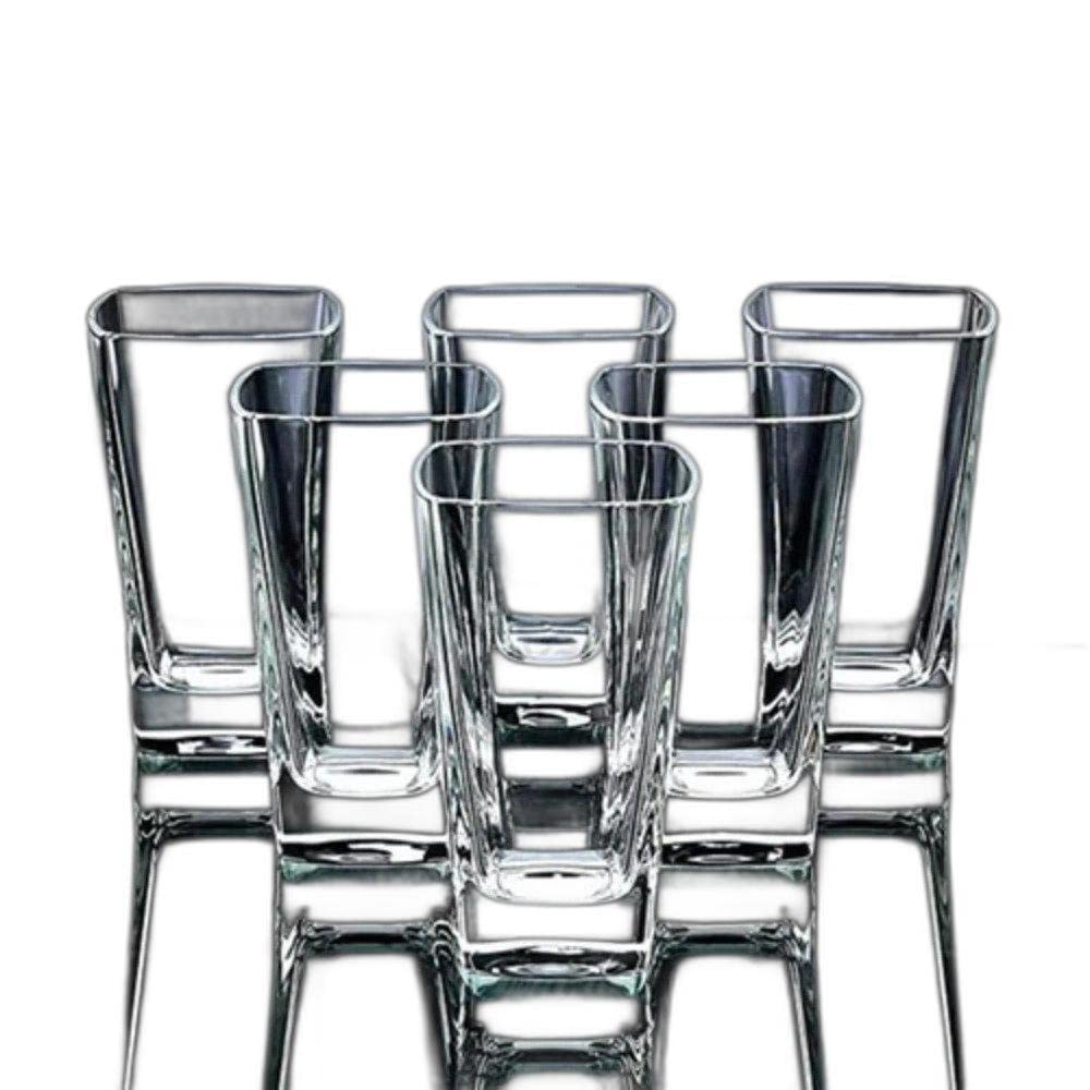 Buy Vetalic Square Fiber Glass Set 300ml Plastic Glass Set, Drinking ...