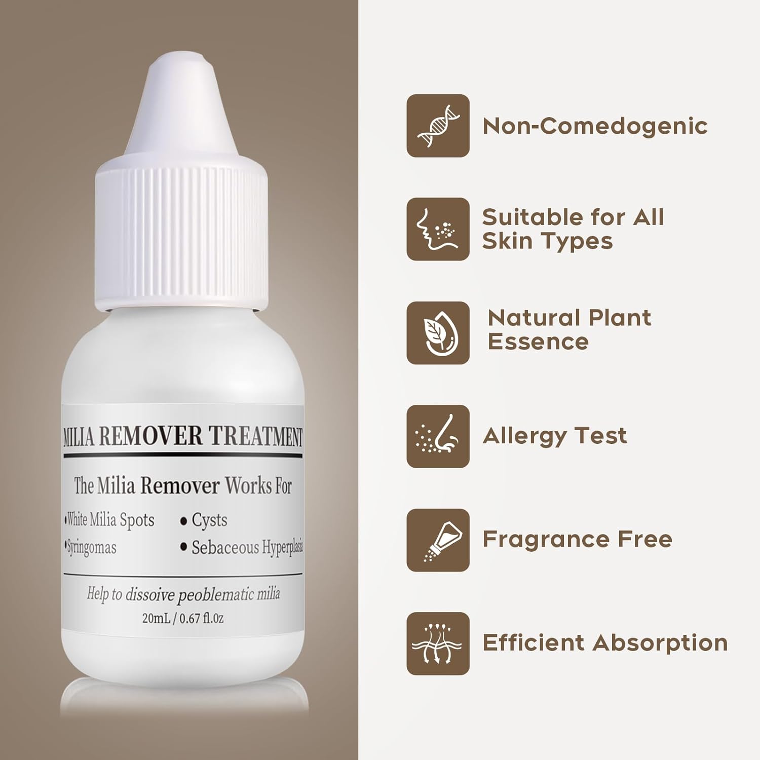 MSNOR Milia Remover, Milia Spot Treatment Ayuda a Disolver y Reducir ...