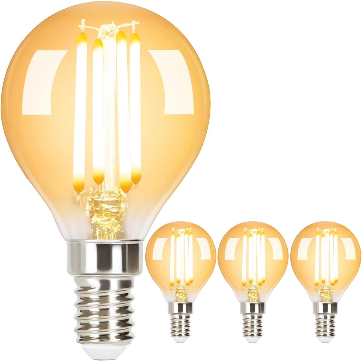 Vinaco G16.5 Candelabra Base Bulbs LED, 3 Pack 600LM G16.5 Light Bulb ...