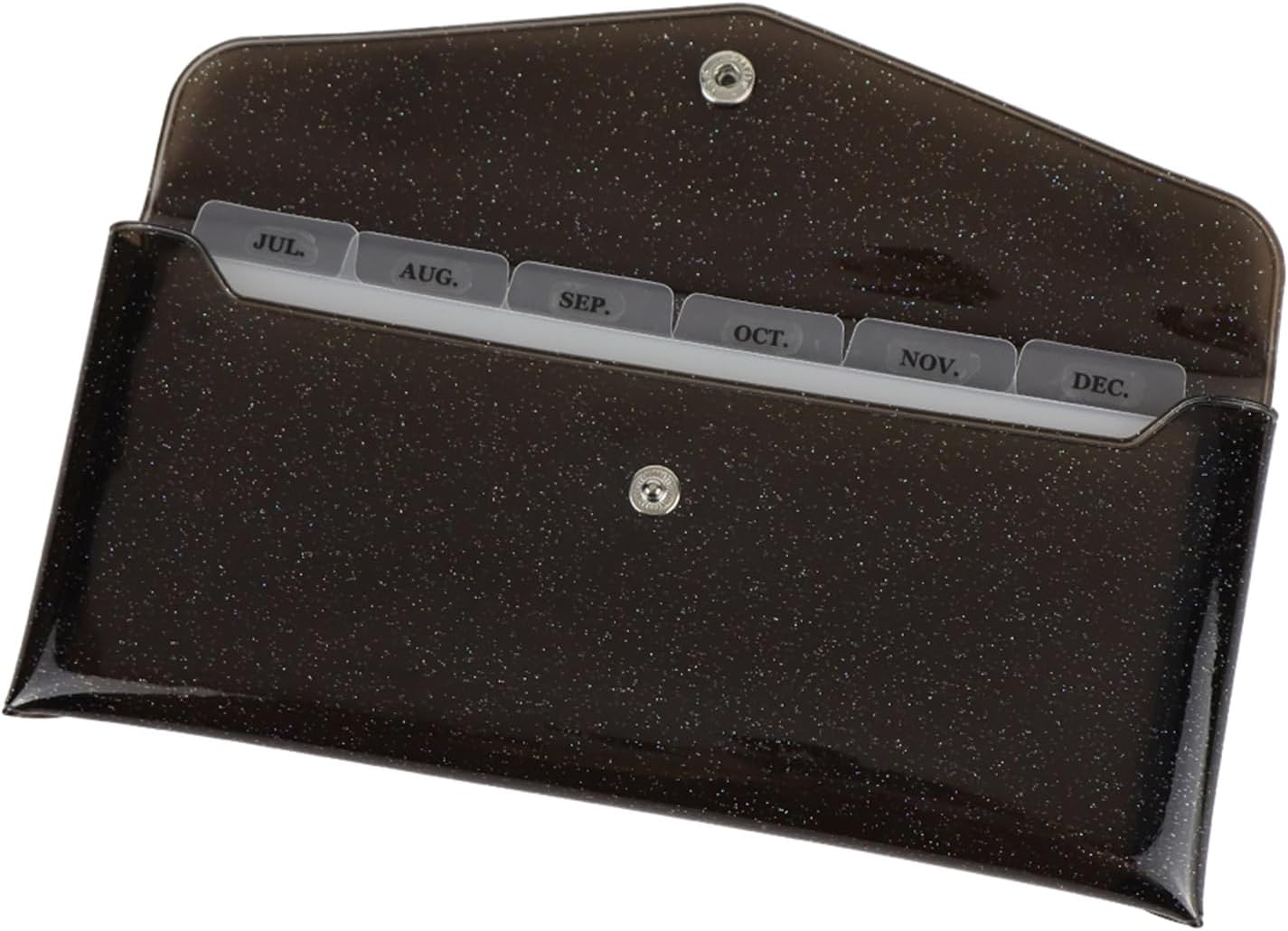 Amazon.com: XiowDow Black Cash Envelope Wallet PVC Budget Wallet with ...