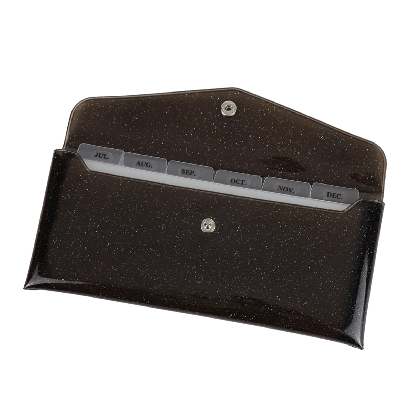 Amazon.com: XiowDow Black Cash Envelope Wallet PVC Budget Wallet with ...