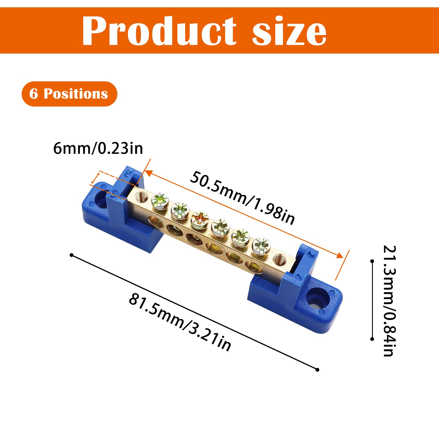 Snapklik.com : 3pcs Grounding Bus Bar,Terminal Bus Bar Terminal Block ...