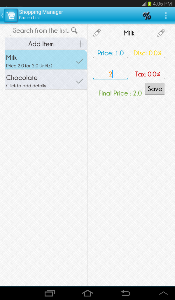 Shopping List Manager - App on Amazon Appstore