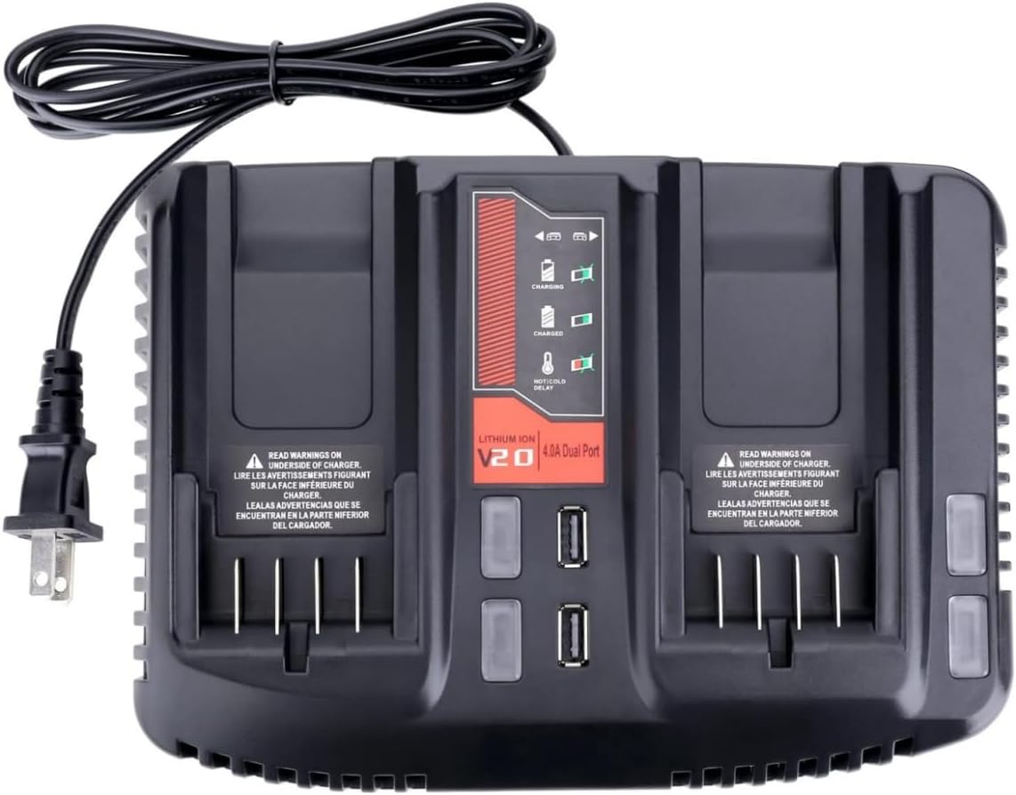Amazon.com: JHYQX CMCB124 Dual Port V20 Battery Fast Charger ...