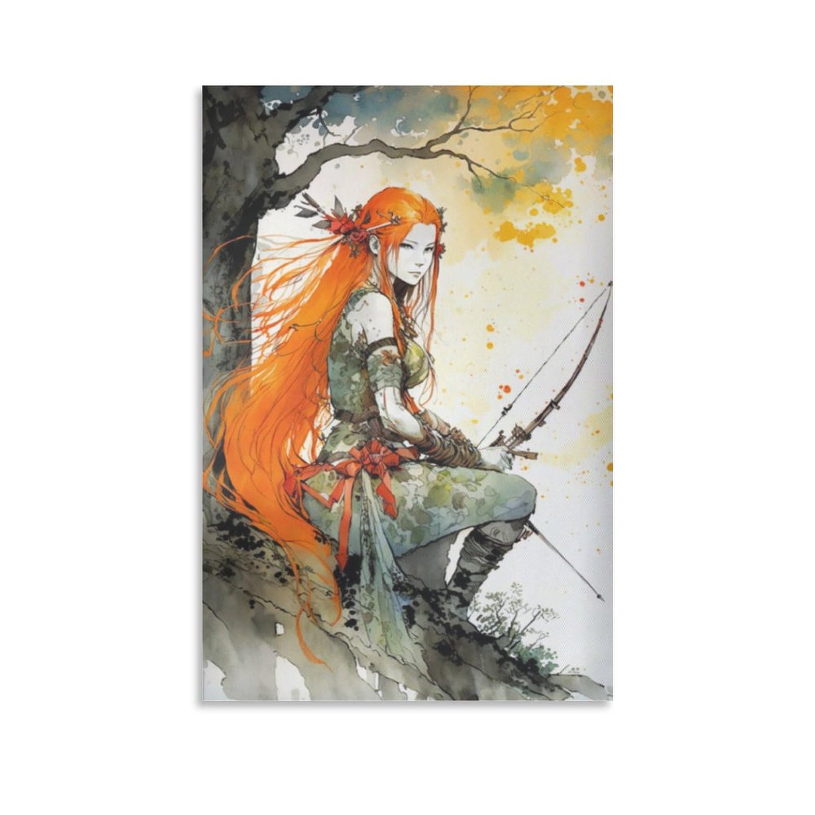 Artemis Deusa Grega Da Caca Desenhos Pôster De Arte Deusa Grega Da