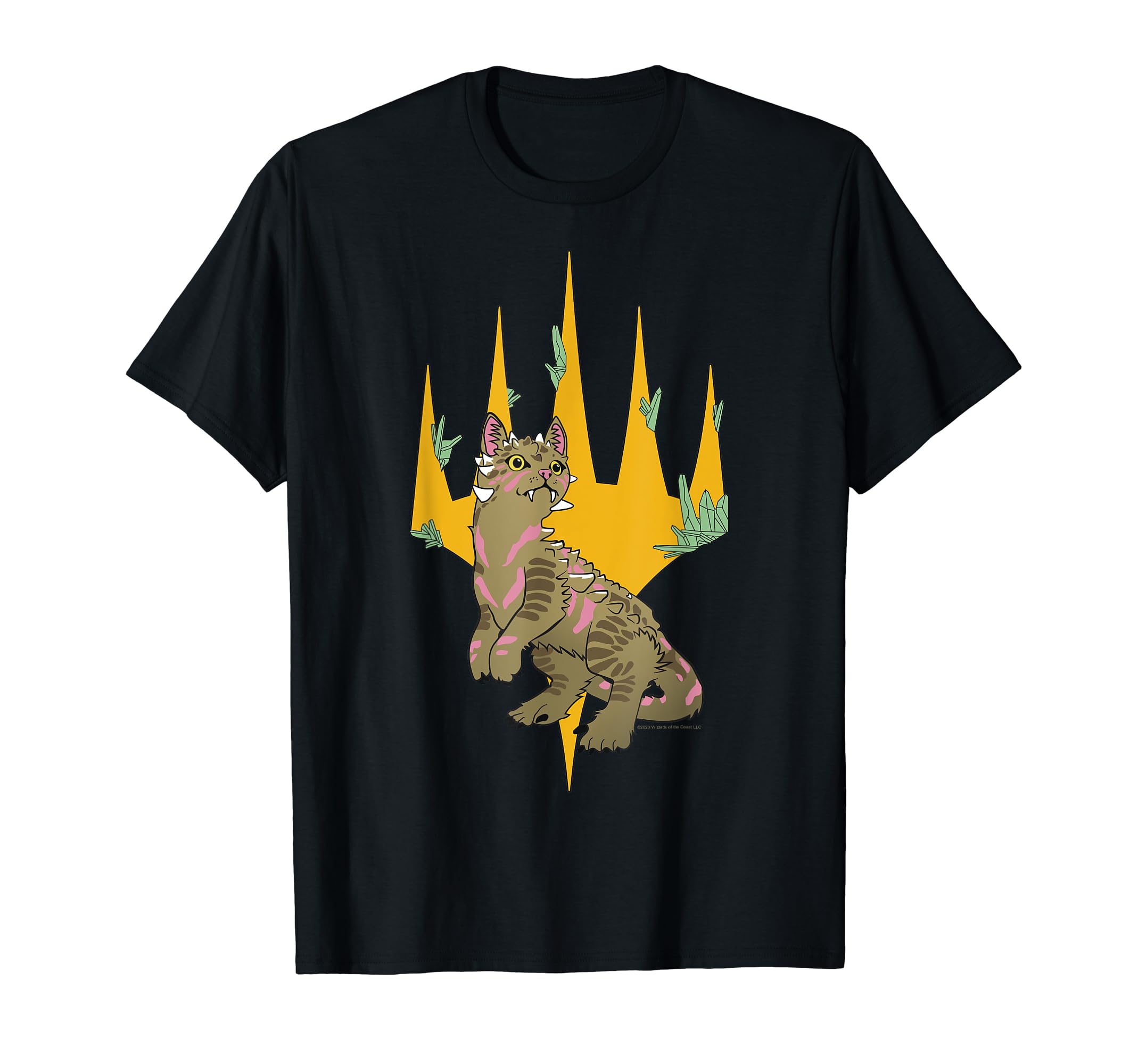 Amazon.com: Magic: The Gathering Dinosaur Cat Logo T-Shirt : Clothing ...