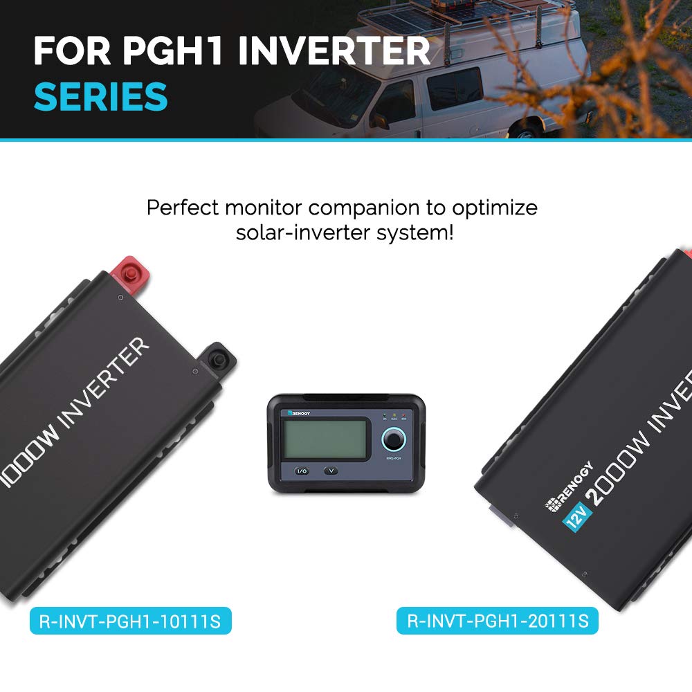 Snapklik.com : Renogy Inverter Monitor High Precision Remote Meter ...
